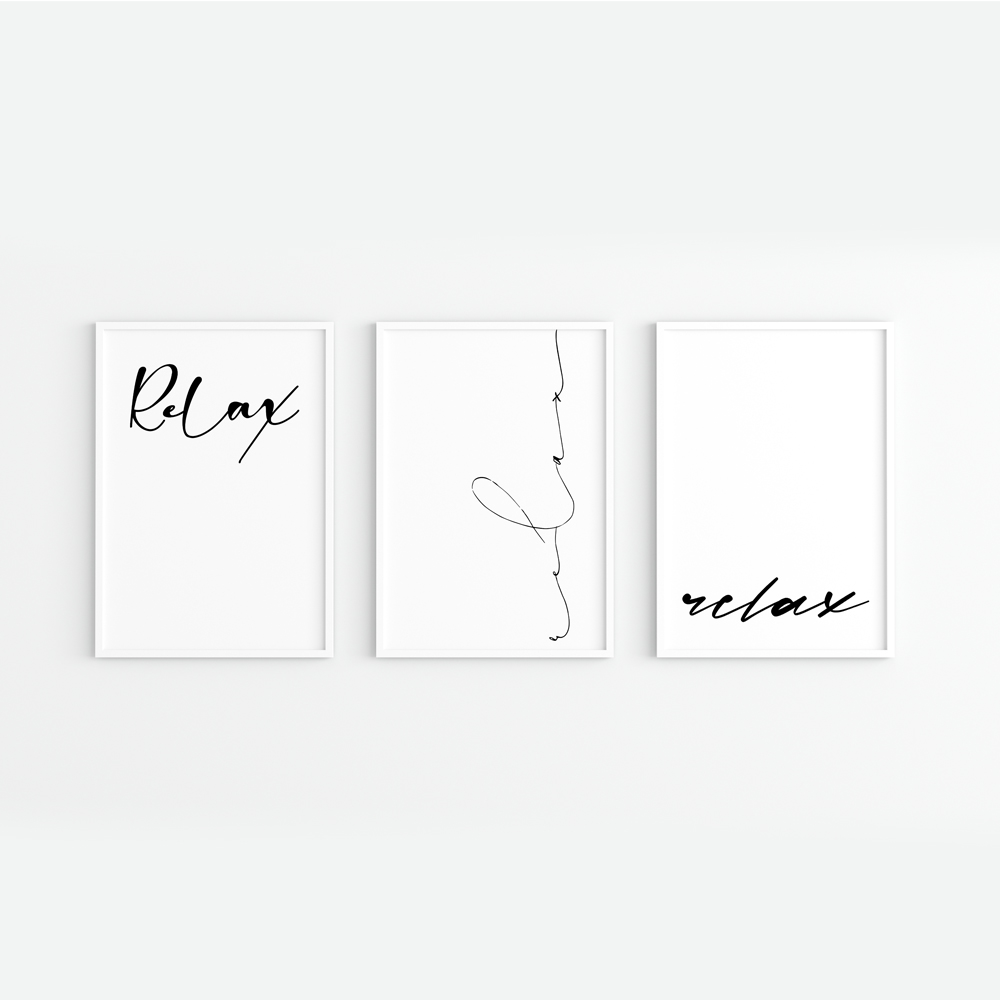 Relax – A4 Poster Set | MVR Designs